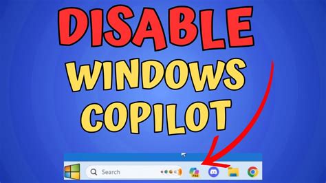 How To Disable And Remove Windows Copilot In Windows 11 Youtube