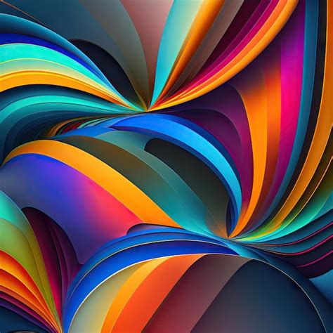 Premium Ai Image Abstract Colorful Background Generative Ai