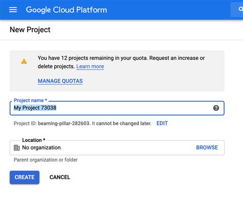 Google Cloud Platform Setup Dimensions On BigQuery 1 0 0 Documentation
