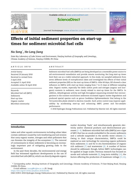 Pdf Effects Of Initial Sediment Properties On Start Up Times For