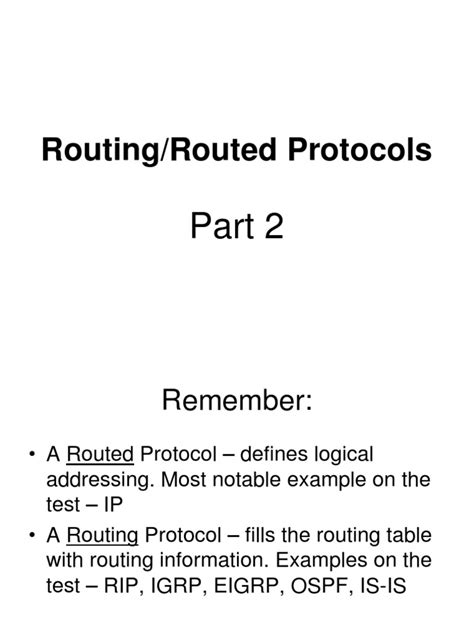 Routing Logic Pdf Routing Wide Area Network