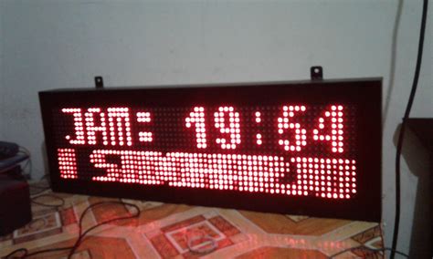 update membuat jam waktu sholat dengan p10 dan arduino nano rtc