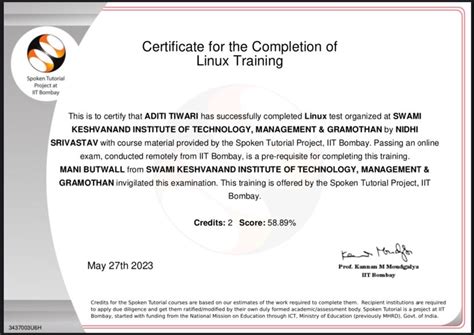 Aditi Tiwari On Linkedin Certifiedllinuxprofessional Iitbombay