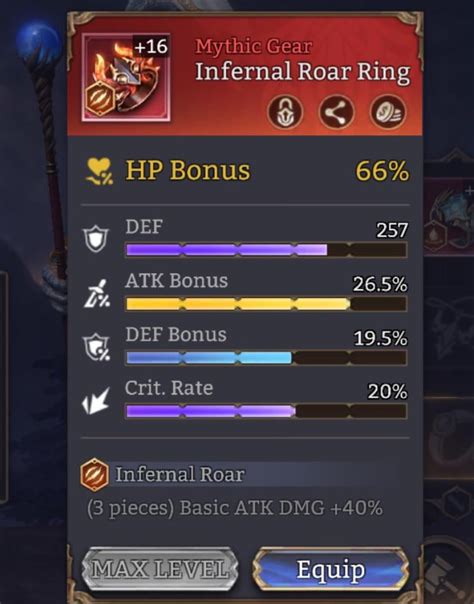 Who Can Use This Hp Bonus Main Stat With Infernal War Idk Why I Can