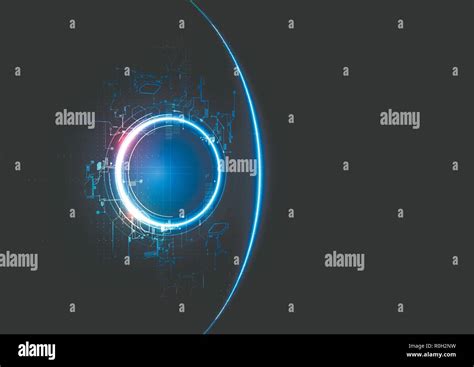 technological encryption circuit eclipse system concept background