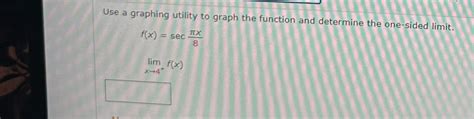 solved use a graphing utility to graph the function and