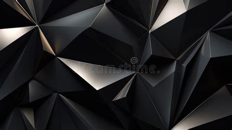 Polygon And Geometric Pattern With Triangles Abstract Background Generative Ai Stock