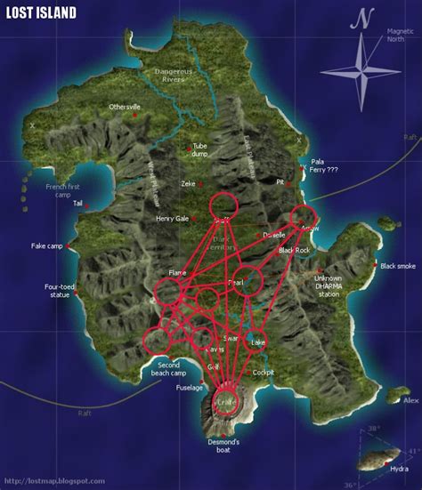Lost Tv Show Island Map