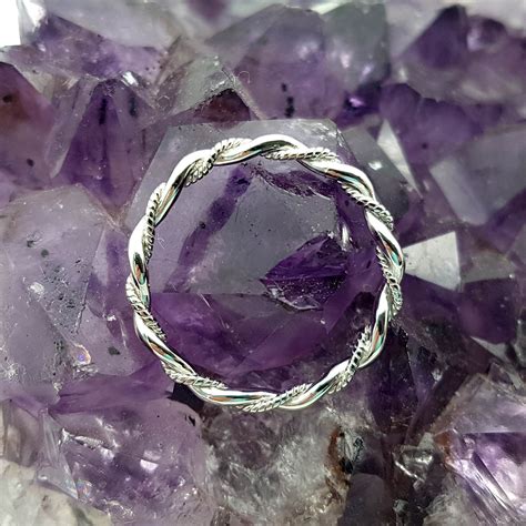 925 Sterling Silver Twist Ring Womens Silver Stacking Ring Etsy