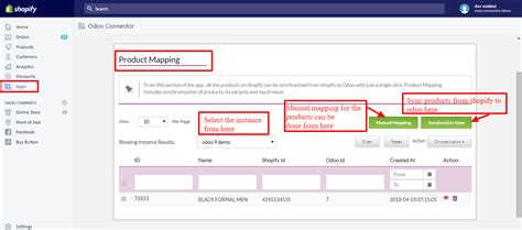 Shopify Odoo Connector Openerp Connector Warehouse Management