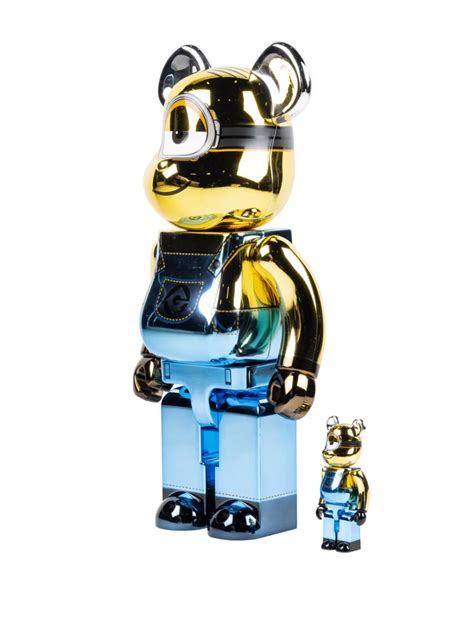 Medicom Toy X Minions Stuart Chrome Ver 100 And 400 Figure Set Blue Farfetch Hk