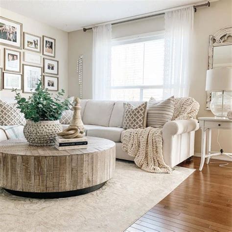 Oversized Round Rustic Coffee Table Décor Soul And Lane