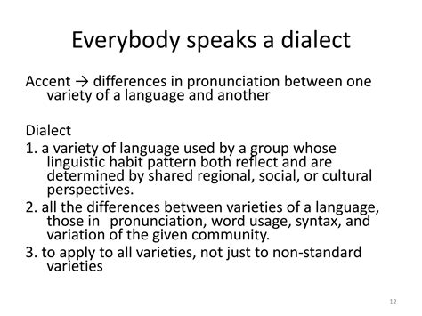 Language Dialect And Varieties Pptx
