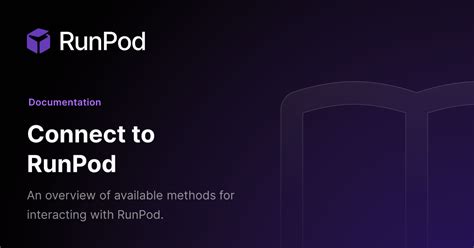 Connect To Runpod Runpod Documentation