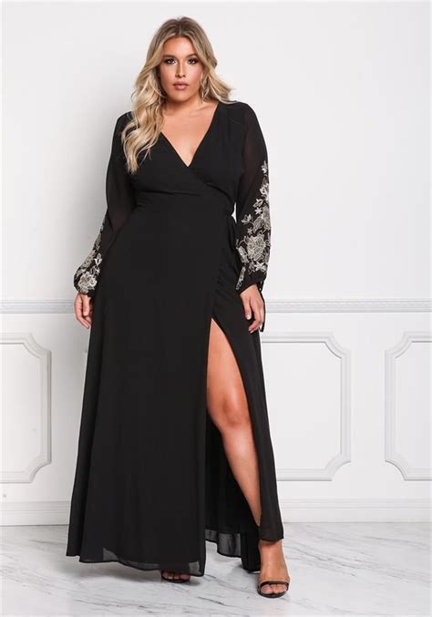 Black Chiffon Maxi Dress Plus Size Dresses Images 2022