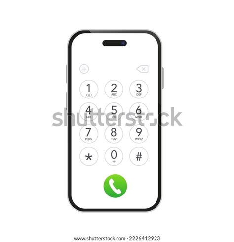 Phone Keyboard Numbers Letters Phone User Stock Vector Royalty Free
