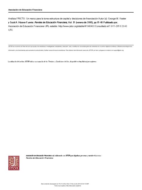 Kester Hoover 2005 Fricto Analysis Enes Pdf Informática