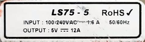 Tdk Lambda Ls75 5 5v 12a Single Output Ac To Dc Switching Power Supply
