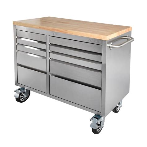 Pinnacle 107cm 42 Stainless Steel Tool Trolley Bunnings Australia