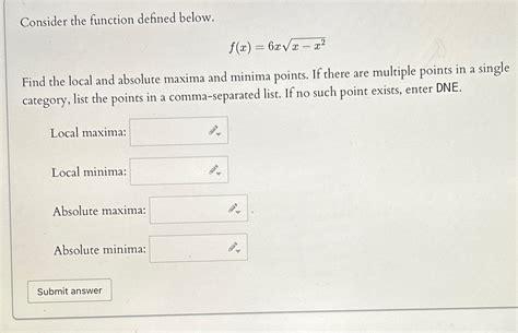 Solved Consider The Function Defined Belowfx6xx X22find
