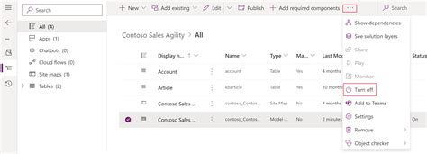 hide a model driven app power apps microsoft learn