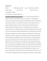 SOAP Note PTSD And Anxiety Edited Docx SUBJECTIVE ID M V DOB February 04 1998 Gender