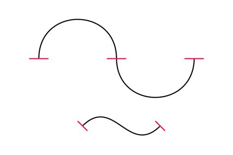 C Creating A Curve Between Two Points Each With Normalized Vectors