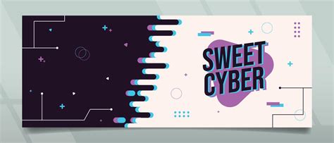 Sweet Cyber Banner Design 45795116 Vector Art At Vecteezy