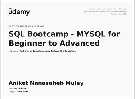 Aniket Muley On Linkedin 🔶 I Would Like To Share That I Have Completed