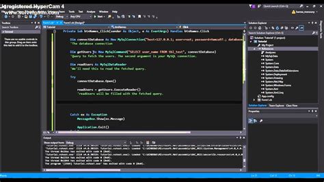 Pull Data From A MySQL Database In VB Net Tutorial YouTube