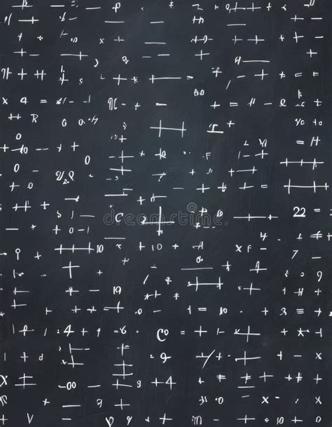 Chalkboard Mathematical Equations Stock Image Image Of Knowledge