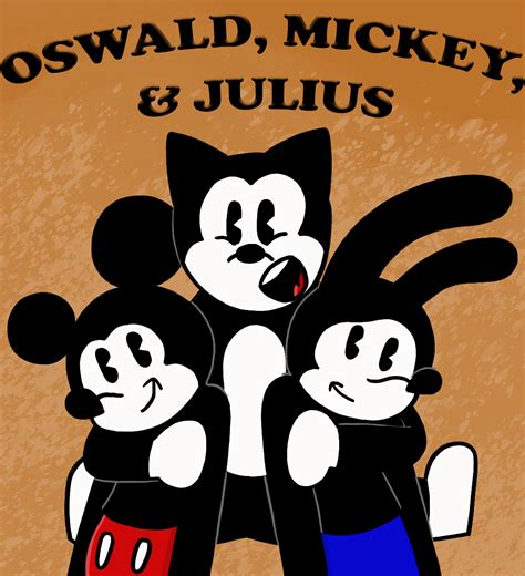 Oswald Mickey Julius By Eviedrawsstuffiguess On Deviantart