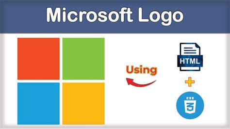 Microsoft Logo Using Html And Css Microsoft Logo Html And Css Tutorial Youtube
