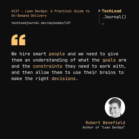 Tech Lead Journal On Linkedin Explain To Your People The Goals To Achieve And Constraints To