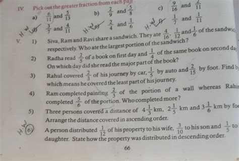 fractions maths assignment teachmint