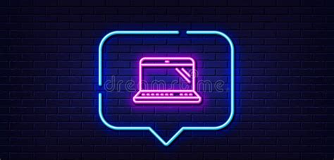 Computer Device Line Icons Motherboard Cpu And Laptop Linear Icon Set Vector Stock Vector