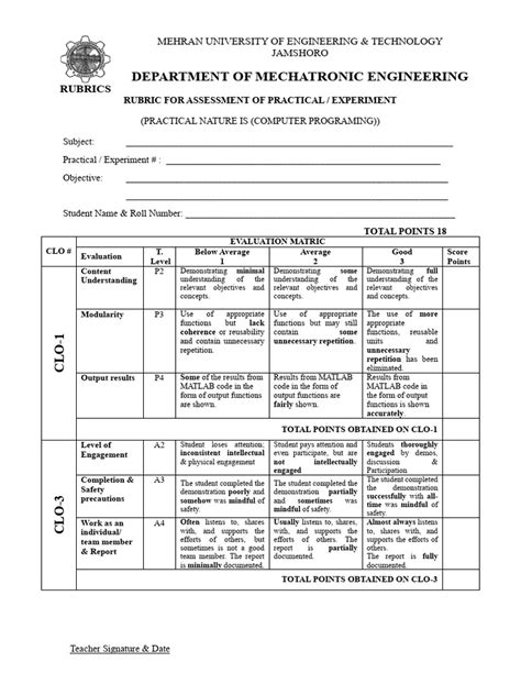Rubric 02 Computer Programming Pdf