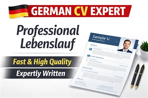 Create A Professional German Cv Lebenslauf By Elias Schmidl Fiverr