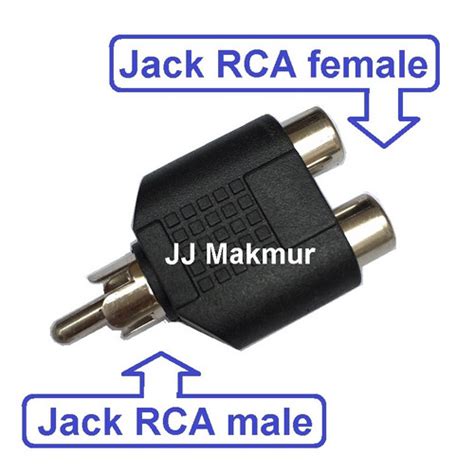 Jual Jack Audio RCA Female To Male Converter K Konverter Konektor Ke Jakarta Utara JJ