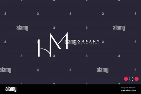 Hm Alphabet Letters Initials Monogram Logo Stock Vector Image And Art Alamy