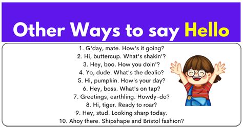 20 Ways To Say Hello In English Gdqha