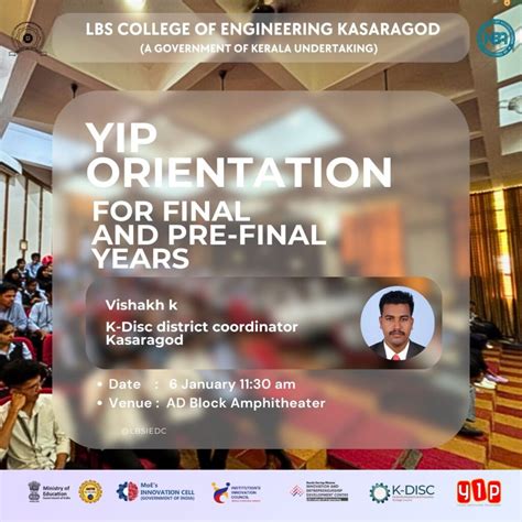 Yip Orientation Programme Lbs College Of Engineering