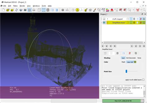 meshlab point cloud to mesh design support