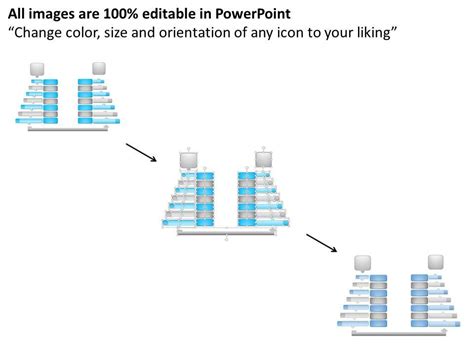Seven Layers Of The OSI Stack Showing Data Transfer Ppt Slides Presentation PowerPoint