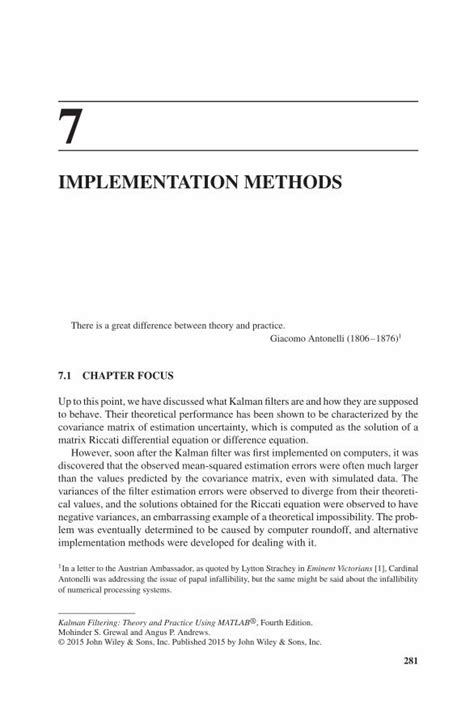 Pdf Kalman Filtering Theory And Practice Using Matlab
