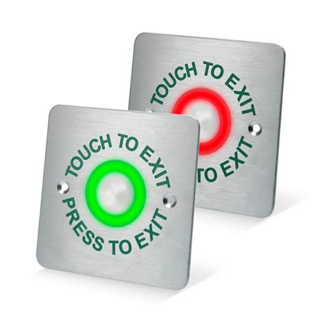 SRS Stainless Steel Illuminated Touch Sensitive Exit Button