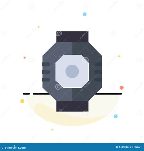 Airlock Capsule Component Module Pod Abstract Flat Color Icon