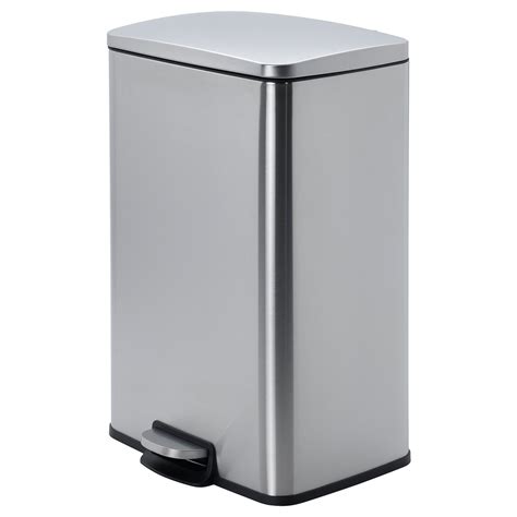 Sulten Step Trash Can Stainless Steel 50 L 13 Gallon Ikea