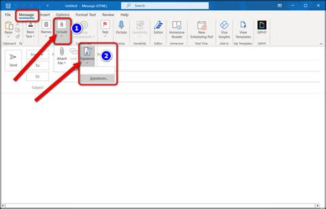 Add  To Outlook Email Add An Animated  To A Message In Outlook