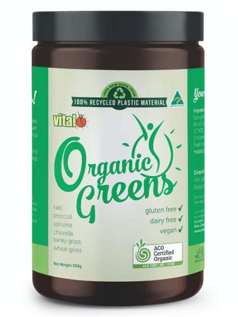 Vital Organic Greens 200g Powder 104314 Hardys New Zealand